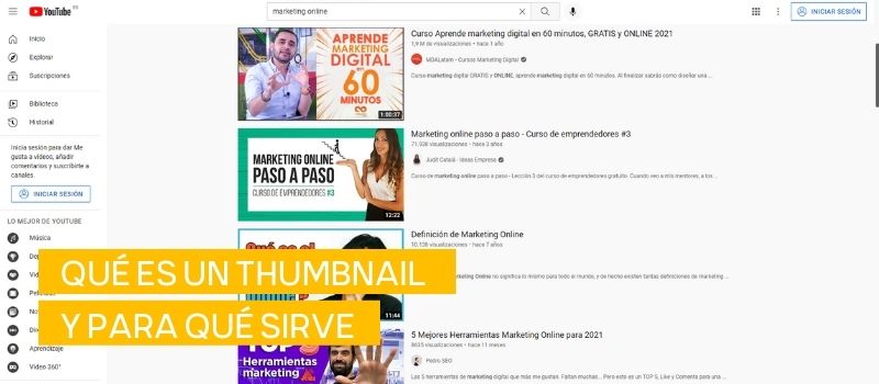 Qué son los thumbnails y para qué sirven【Ejemplos】