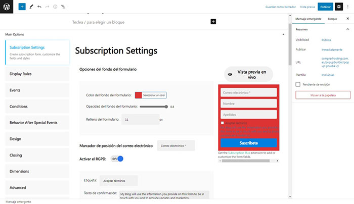 Crear pop ups en WordPress con 3 plugins distintos 【Guía】