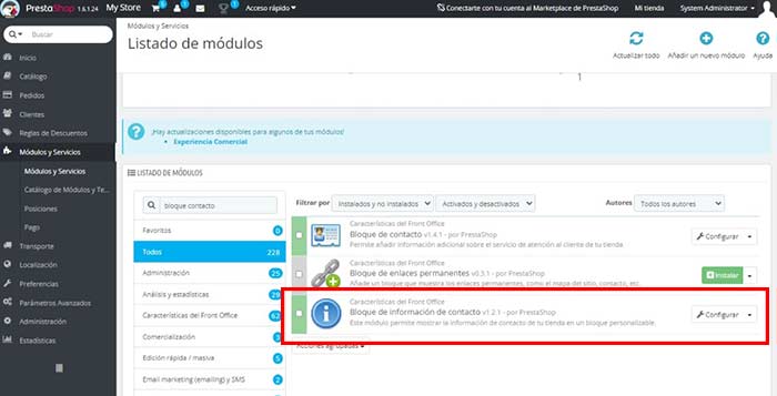 Editar bloque de información de contacto en PrestaShop【Guía】