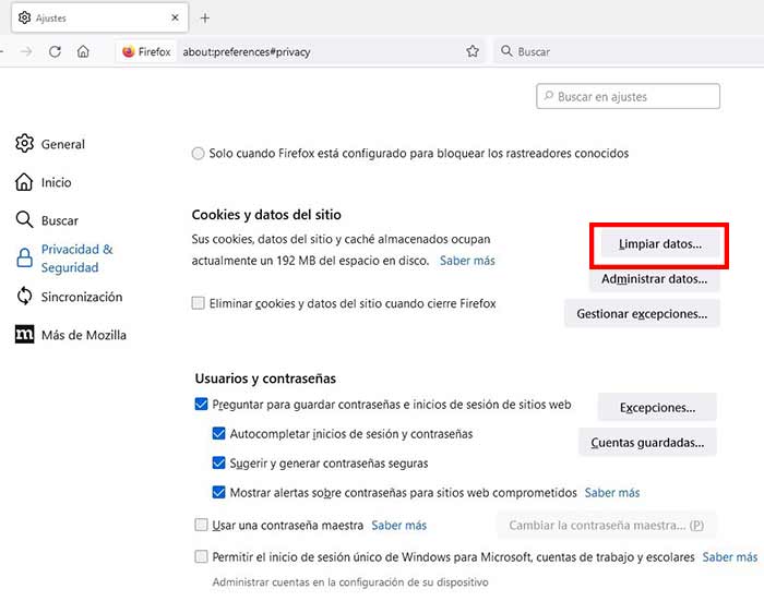 Cómo borrar las cookies del navegador web【Pasos】