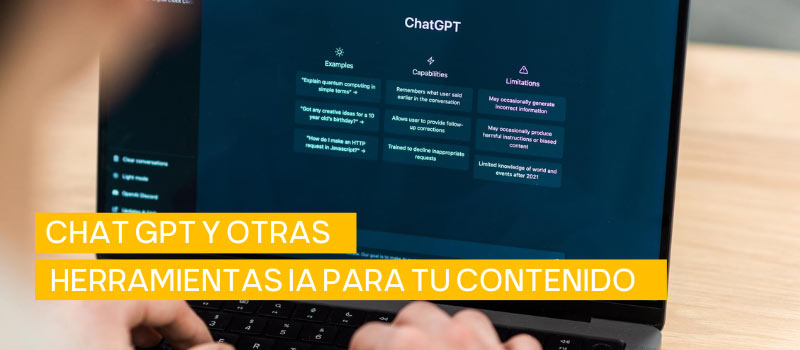 ChatGPT y otras herramientas IA para tu contenido 【Guía】