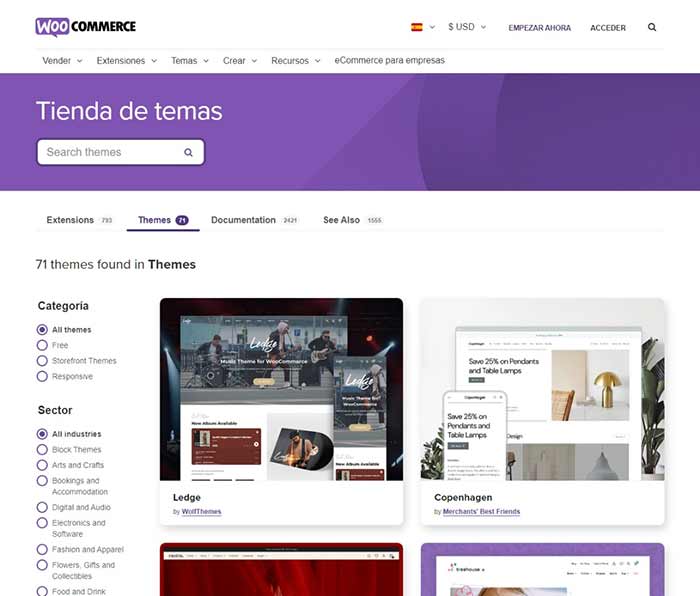 Mejores sitios para descargar temas WooCommerce【Top】
