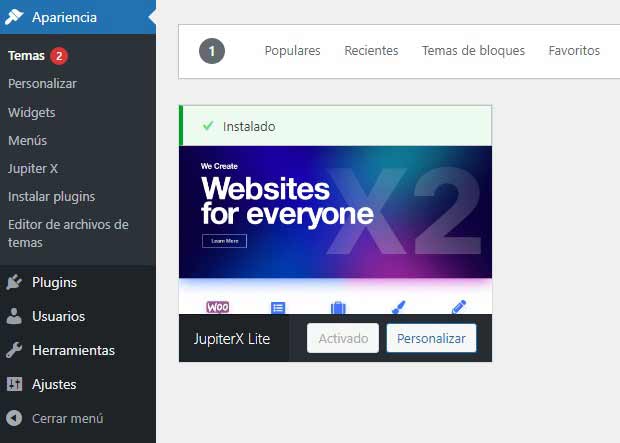 Jupiter X plantilla para WordPress multipropósio【Revisión】