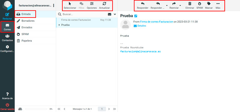 Como Utilizar Los Correos De Webmail Roundcube