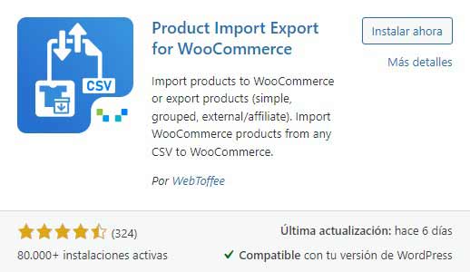 WooCommerce: Importar y exportar productos 【Opciones】