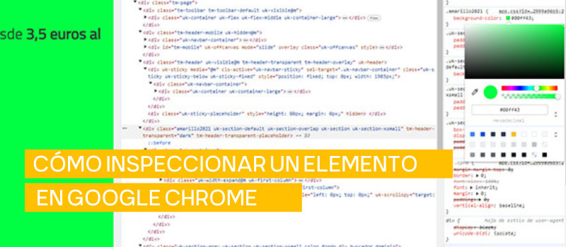 Inspeccionar elementos en Chrome【Guía Completa】