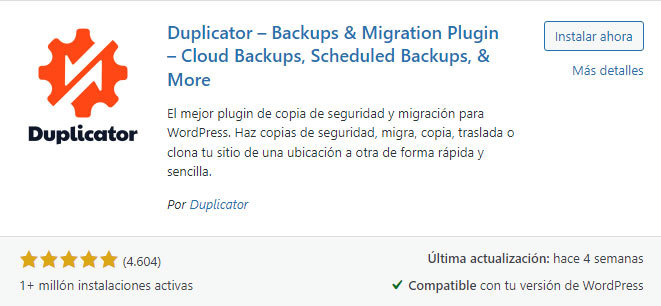 Plugin Duplicator para WordPress: Migraciones y Backups【Guía】