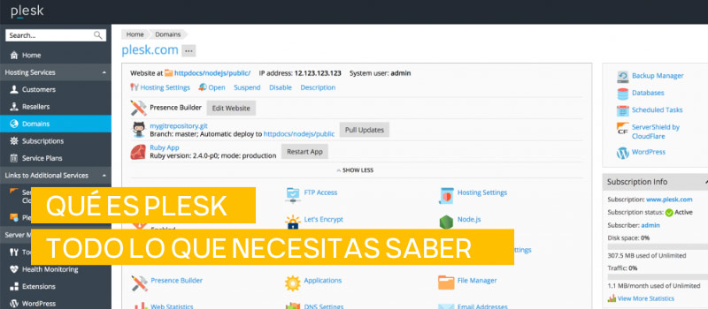 Plesk: El panel de control para gestionar tu hosting【Guía】