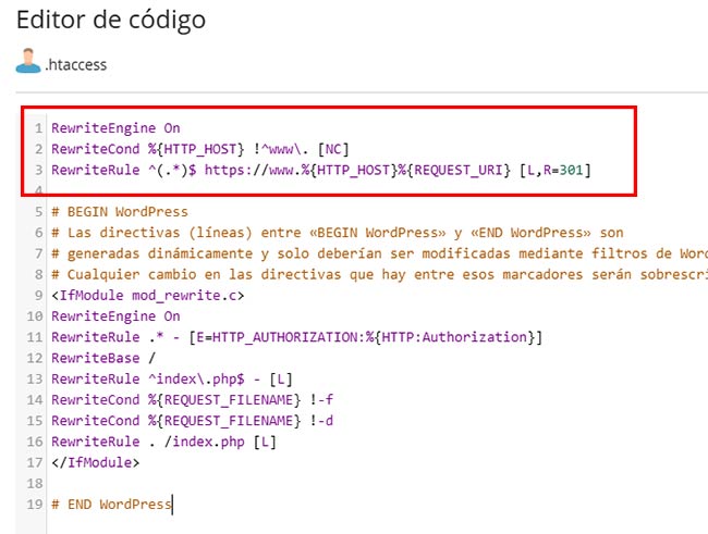 Configurar una redirección 301 en .htaccess【Guía Plesk】