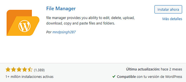 Gestiona Archivos en WordPress con WP File Manager【Guía】